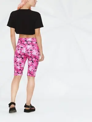 MSGM Floral-print Bike Shorts