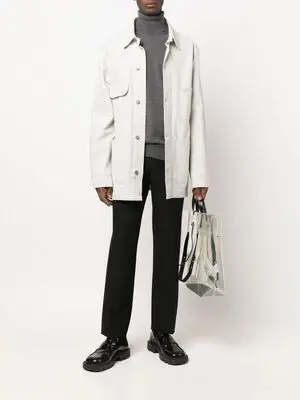 MAISON MARGIELA High-neck Cashmere Jumper - Grey