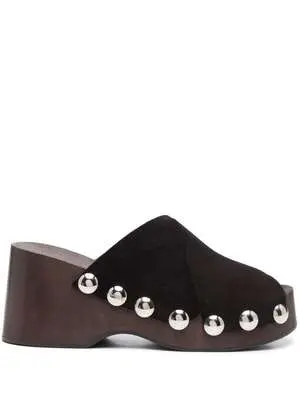 GANNI Stud-detail Open Toe Sandals