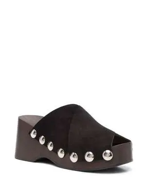 GANNI Stud-detail Open Toe Sandals
