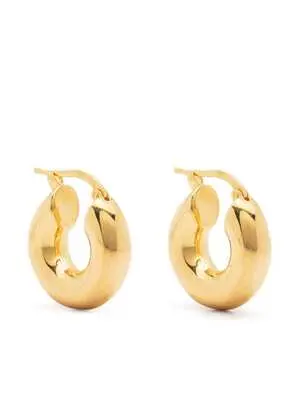 JIL SANDER Sculptural Hoop Earrings - Gold