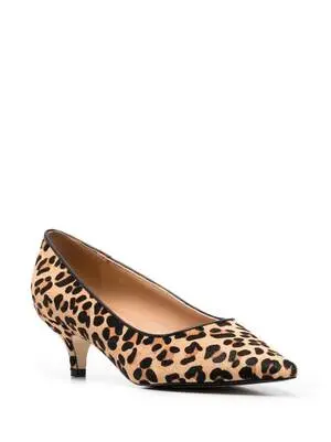 AGE OF INNOCENCE Jacqueline 50mm Leopard-print Pumps