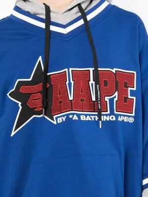AAPE BY *A BATHING APE Logo-print Pullover Hoodie