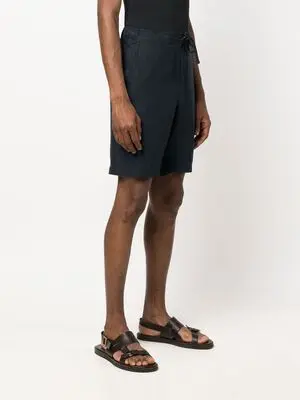 Vince Hemp Drawstring Shorts - Blue