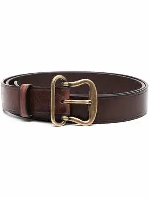 Dsquared2 Gold-buckle Leather Belt - Brown