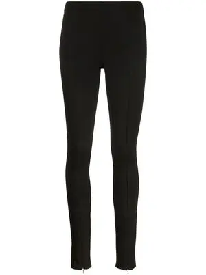 Calvin Klein Logo-embroidered Cuff-zip Leggings