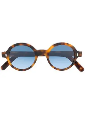 L.g.r Reunion Bold Round-frame Sunglasses - Brown