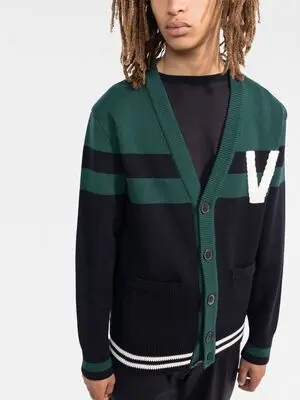 Valentino Garavani V-logo Knitted Cardigan