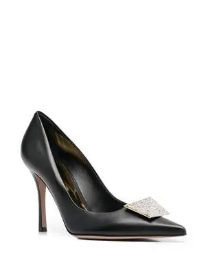 Valentino Garavani 100mm One Stud Embellished Pumps