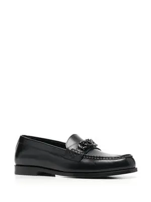 Valentino Garavani Vlogo Chain Leather Loafers