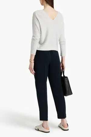 Vince Linen And Cashmere-blend V-neck Sweater