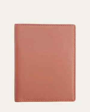 ROYCE NEW YORK Personalized Leather Rfid-blocking Passport Wallet With Vaccine Card Pocket - Tan