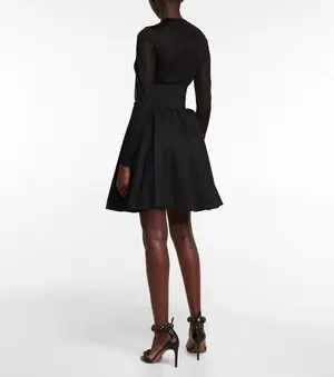 Alaïa Belted Cotton Skirt