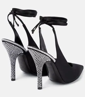 Attico Venus Embellished Slingback Pumps
