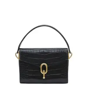 ANINE BING Mini Colette Croc-embossed Leather Crossbody Bag