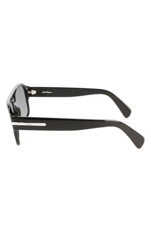 FERRAGAMO Rectangular Navigator Sunglasses