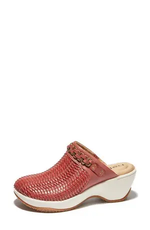 HALSA FOOTWEAR Chloe Clog - Dark Red
