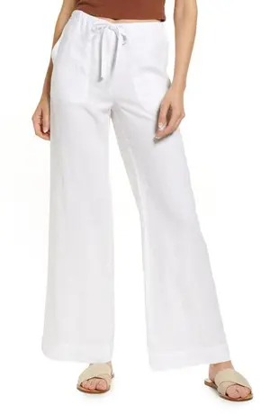 Faherty Brand Sands Tie Waist Linen Pants