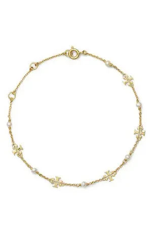 Tory Burch Delicate Moondance Pearl Bracelet - Tory Gold/pearl