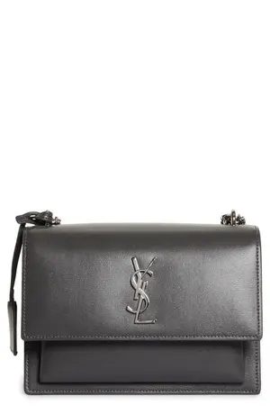 Saint Laurent Saint Laurent Medium Sunset Shoulder Bag 1112 Storm