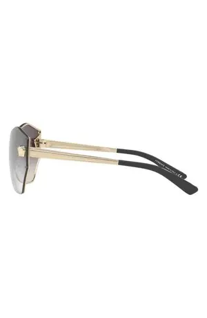 Versace Gradient Shield Sunglasses - Gold/ Silver Mirrored Gradient
