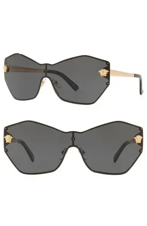 Versace Gradient Shield Sunglasses Gold