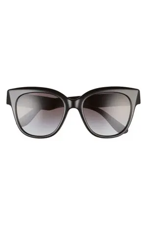 Dolce & Gabbana 53mm Butterfly Sunglasses Black / Grey Gradient Black
