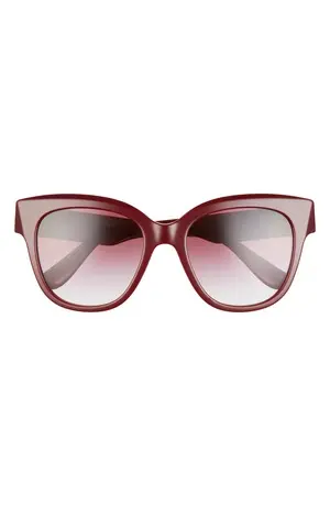 Dolce & Gabbana 53mm Butterfly Sunglasses Bordeaux