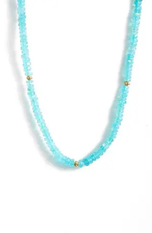 Anzie Boheme Opal Beaded Necklace - Paraiba Opal