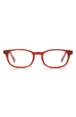 Eyebobs On Board 47mm Rectangular Eyeglasses Rust Orange