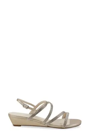 TOUCH UPS Jodi Slingback Wedge Sandal - Champagne