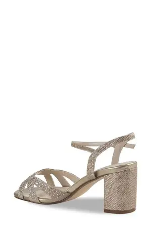 TOUCH UPS Ivy Ankle Strap Sandal - Champagne