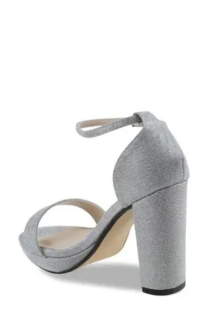 TOUCH UPS Mia Ankle Strap Sandal - Silver