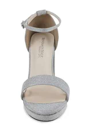 TOUCH UPS Mia Ankle Strap Sandal - Silver