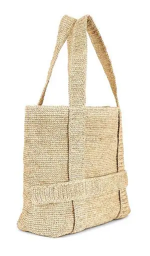 Hat Attack Raffia Traveler Bag