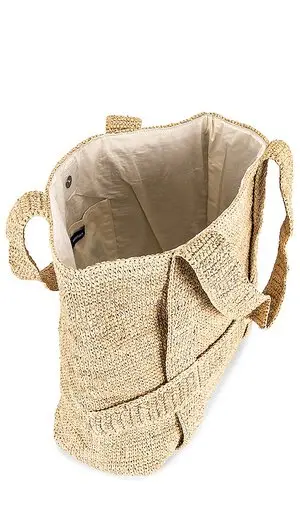 Hat Attack Raffia Traveler Bag