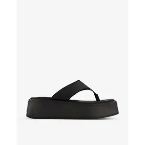VAGABOND SHOEMAKERS Courtney Toe-post Flatfom Leather Sandals