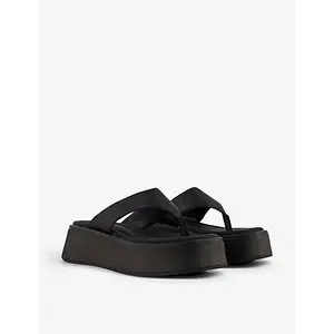 VAGABOND SHOEMAKERS Courtney Toe-post Flatfom Leather Sandals