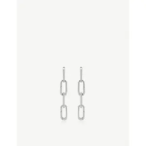 Monica Vinader Alta Capture Sterling Charm Link Earrings