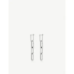 Monica Vinader Alta Capture Sterling Charm Link Earrings