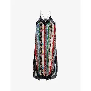 Zadig&Voltaire Ristyl Graphic-print Cami Midi Dress