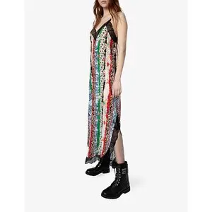 Zadig&Voltaire Ristyl Graphic-print Cami Midi Dress