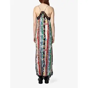 Zadig&Voltaire Ristyl Graphic-print Cami Midi Dress