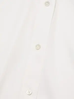 Vince Silk-blend Slim-fit Blouse - Optic White
