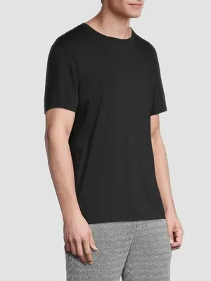 Vince Crewneck Short-sleeve T-shirt - Black