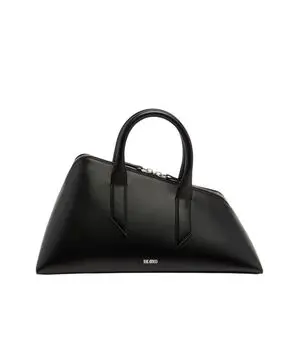 Attico THE ATTICO Leather Top Handle Bag - Black