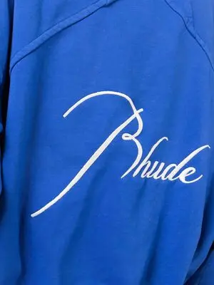 Rhude Embroidered Logo Half-zip Sweatshirt