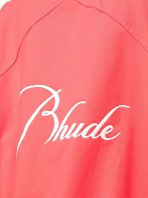 Rhude Embroidered Half-zip Sweatshirt - Red