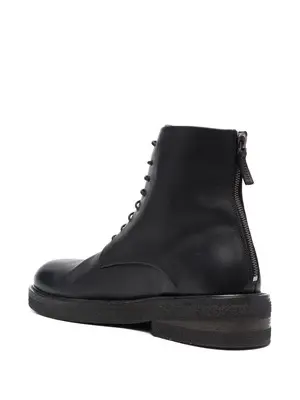 Marsèll Parrucca Leather Combat Boots - Black