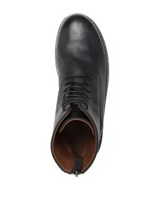 Marsèll Parrucca Leather Combat Boots - Black